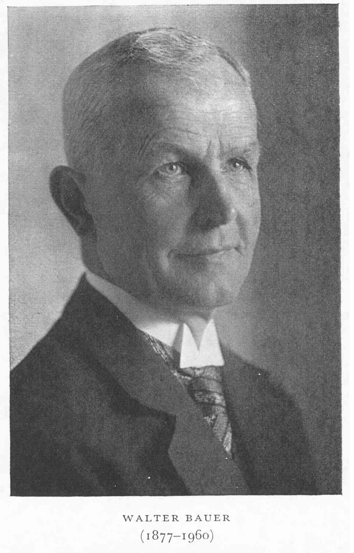 Walter Bauer – Escéptico Humanista